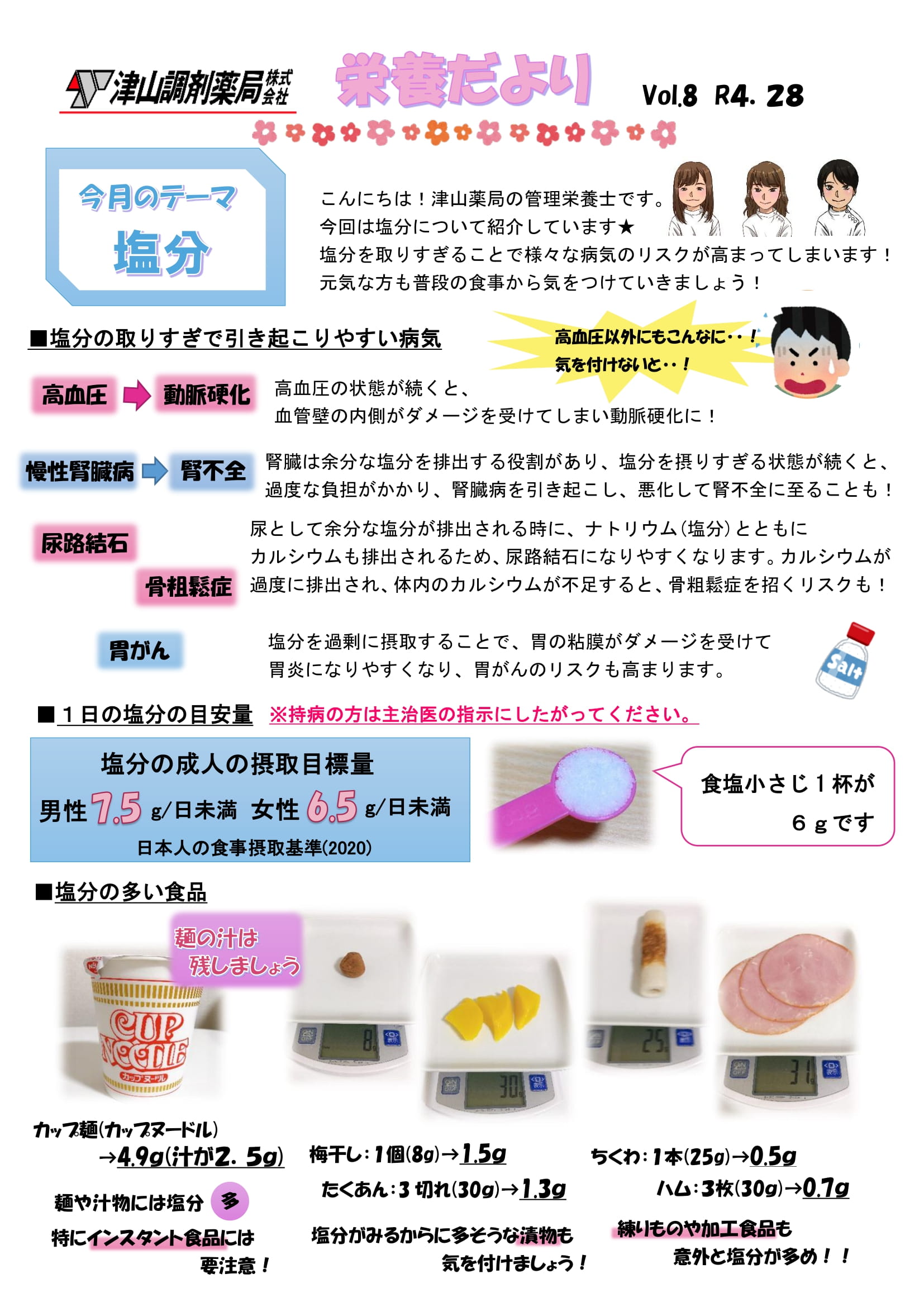 栄養だより Vol8 1 1[1] 津山調剤薬局株式会社